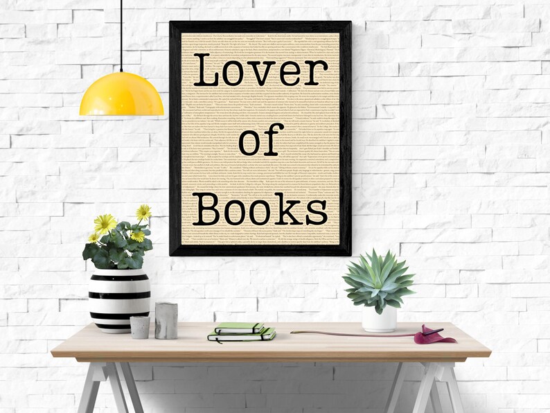 Book Themed Decor Lover of Books Wall Art Book Poster Gallery Wall ...