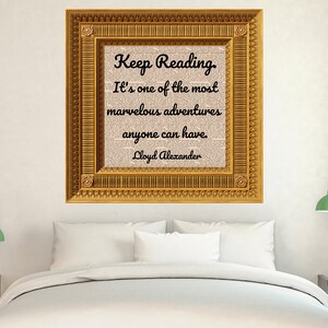 Book Quote Wall Art Bookish Wall Art Book Themed Gift Art for Bookshelf ...