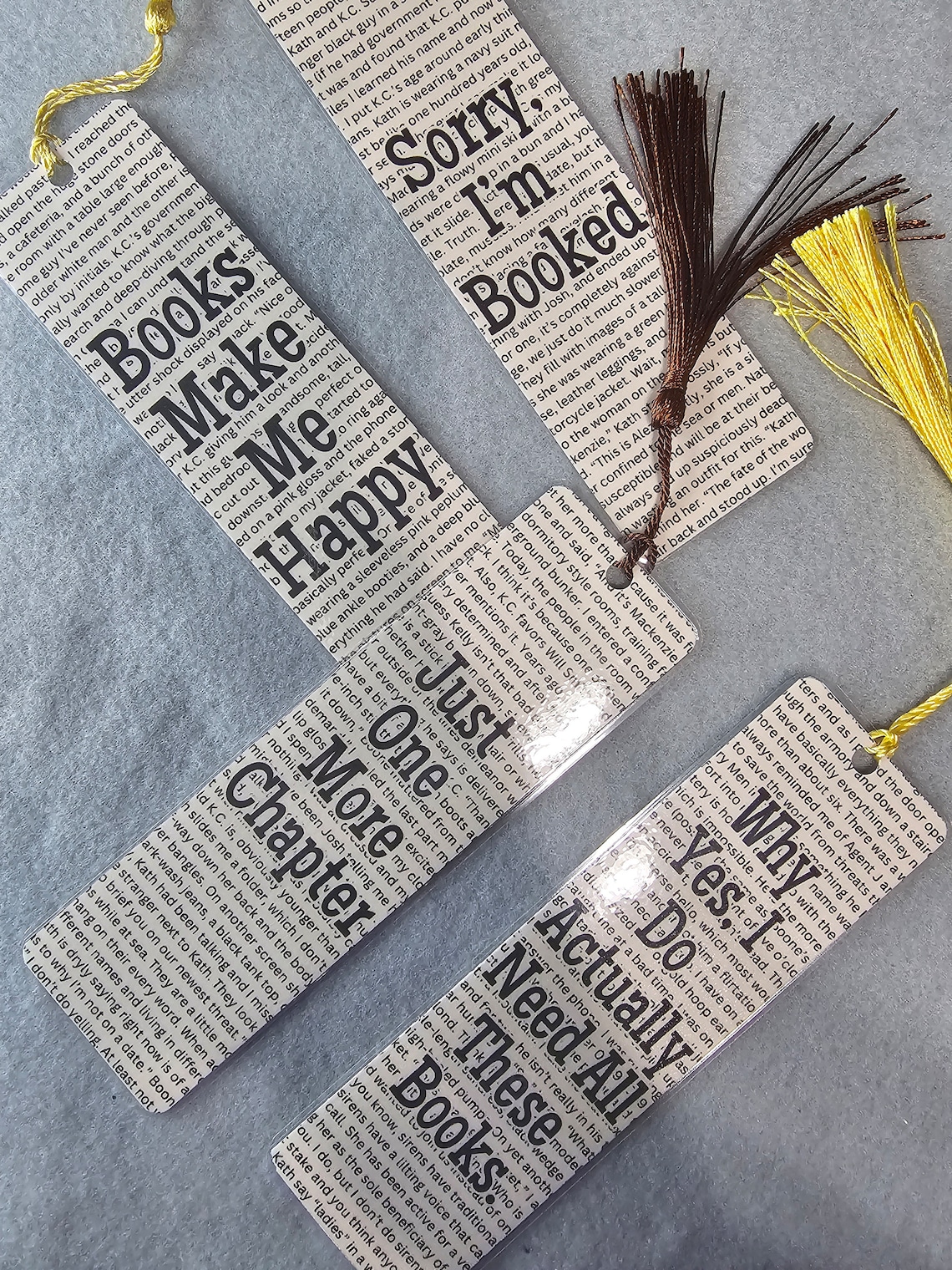 Unique Bookmark Set With Tassel Book Club Gifts Book Accessories Cute ...