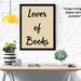 Gallery Wall Decor Bookshelf Decor Reading Nook Decor Lover of Books ...