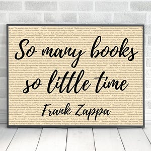 Book Quote Wall Hanging Printable Wall Art Bookish Wall Art Library ...