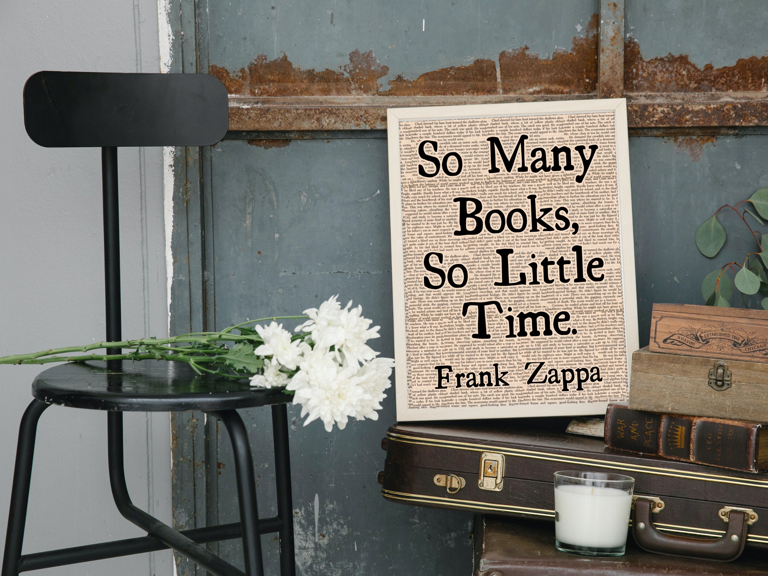 Book Quote Wall Art Dorm Wall Decor Digital Print Gallery Wall Decor ...