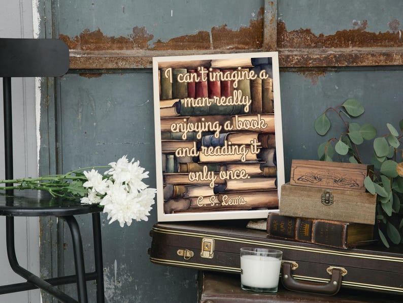 Book Lover Art Prints Book-themed Posters Book Club Artwork Bookshelf ...