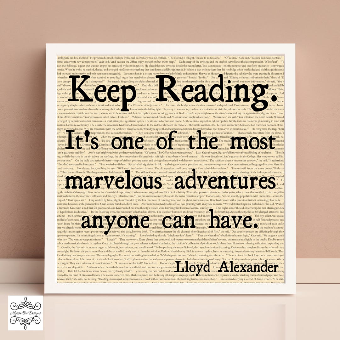 Art for Bookshelf Book Quote Wall Art Bookish Wall Art Book Themed Gift ...