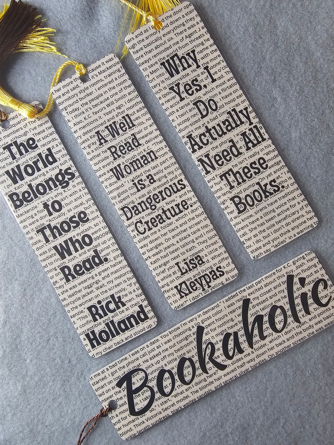 Unique Bookmark Set With Tassel Book Club Gifts Book Accessories Cute ...