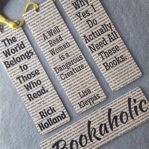 Unique Bookmark Set With Tassel Book Club Gifts Book Accessories Cute ...
