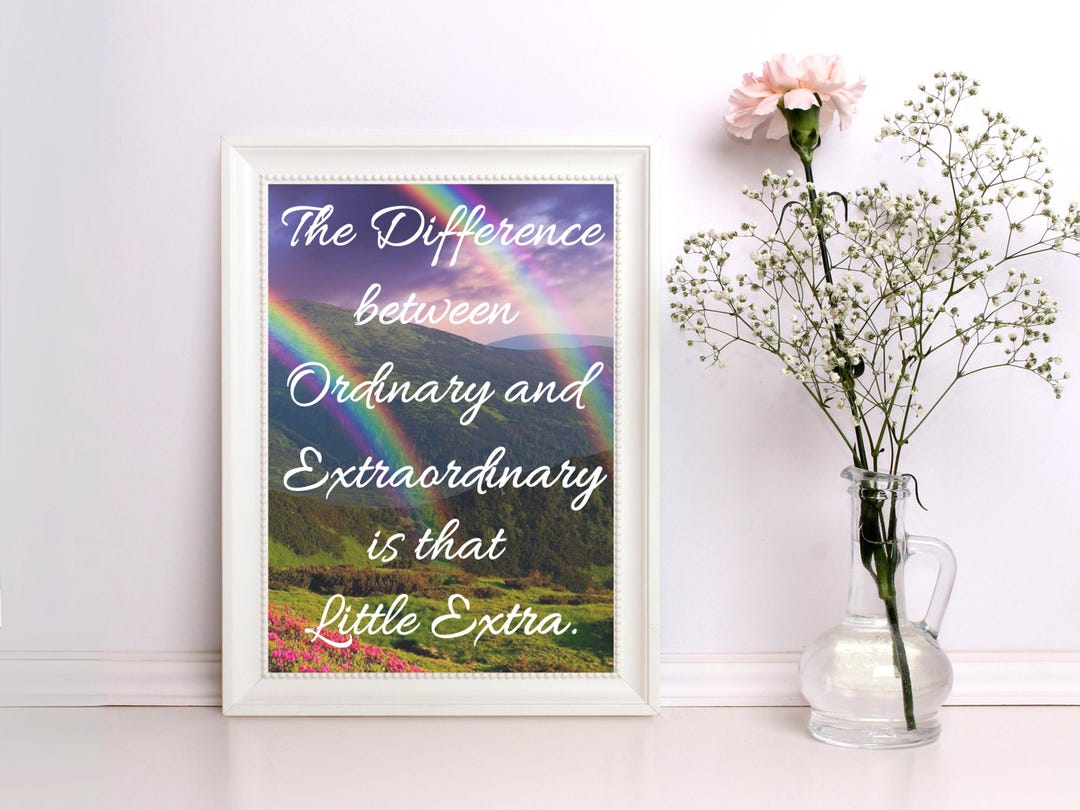 Instant Download Extraordinary Quote Inspirational Unique Home Decor ...