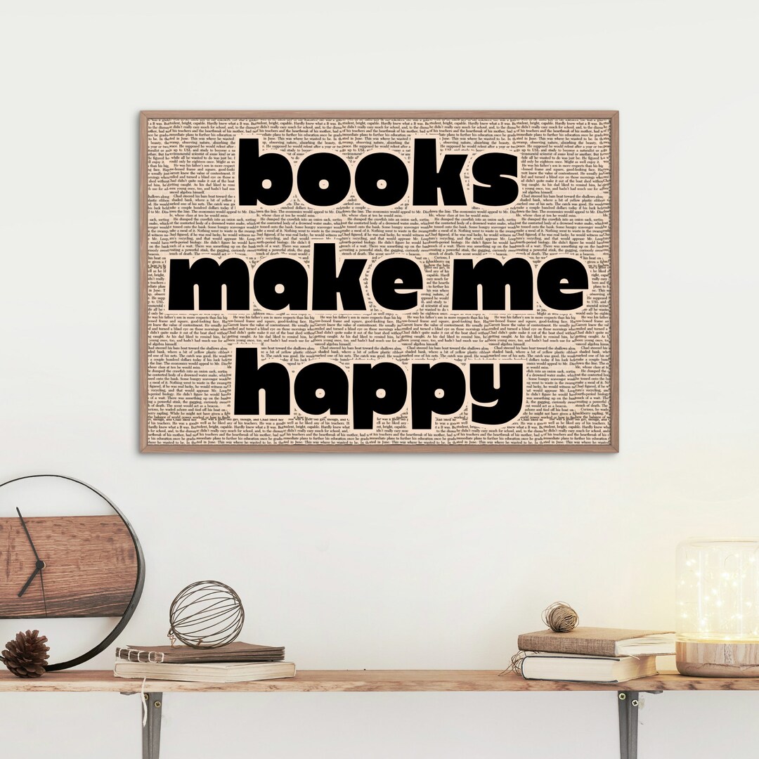 Gallery Wall Decor Reading Nook Art for Bookshelf Aesthetic Room Decor ...