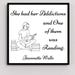 Black & White Line Art Wall Decor Book Quote Wall Art Library ...