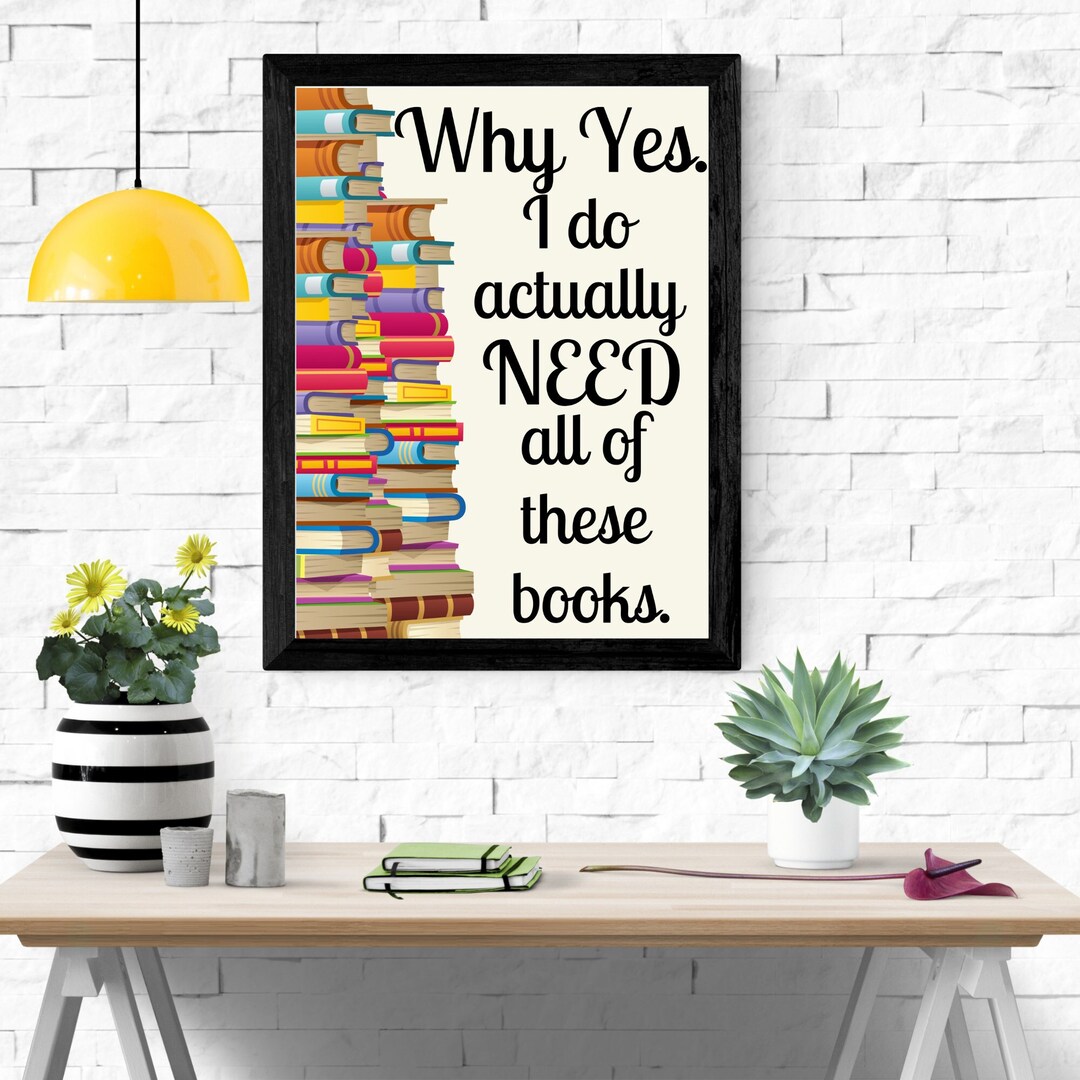 Printable Wall Art Bookshelf Decor Library Sign Aesthetic Room Decor ...