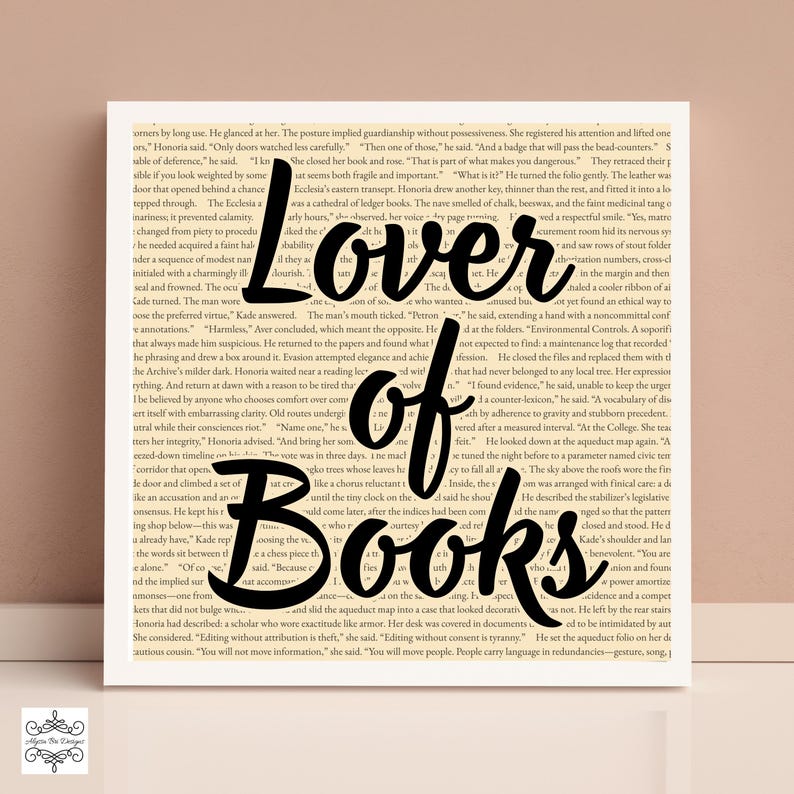 Gallery Wall Decor Bookshelf Decor Reading Nook Decor Lover of Books ...