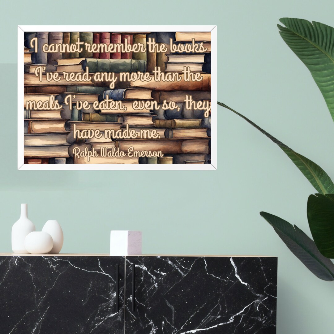 Book Themed Art Book Nook Decoration Book Quote Prints Bookish Art ...