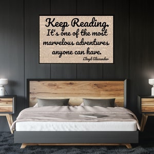 Book Quote Wall Art Bookish Wall Art Book Themed Gift Art for Bookshelf ...