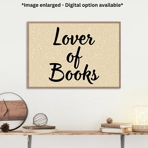 Gallery Wall Decor Bookshelf Decor Reading Nook Decor Lover of Books ...