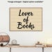 Gallery Wall Decor Bookshelf Decor Reading Nook Decor Lover of Books ...