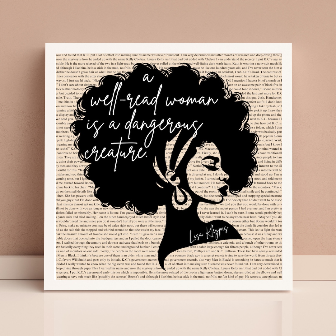 Bookshelf Decor Reading Nook Decor Book Page Wall Art Book Quote Poster ...