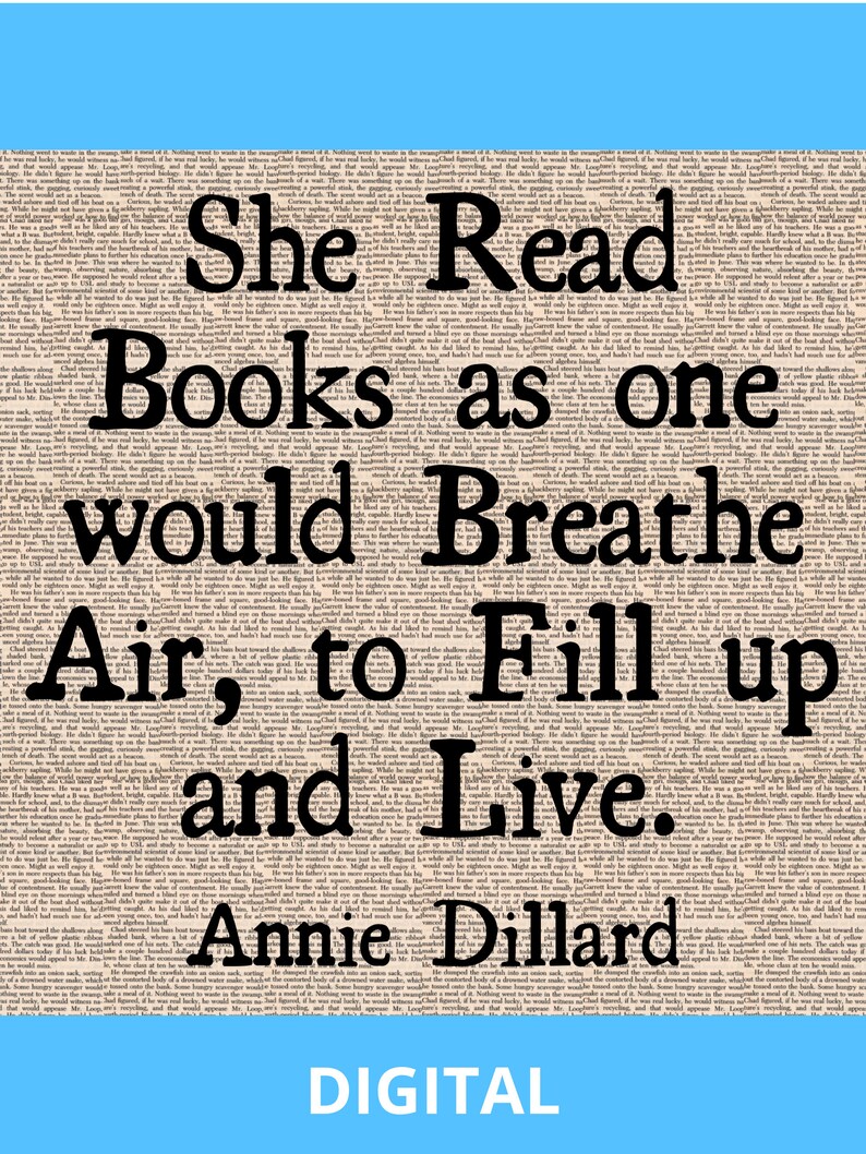 Printable Reading Quotes, Library Décor, Literary Posters, Bookish ...