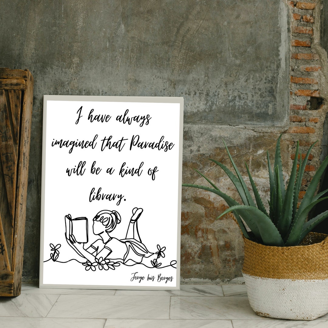 Black and White Art Bookshelf Decor Book Themed Gift Book Page Wall Art ...