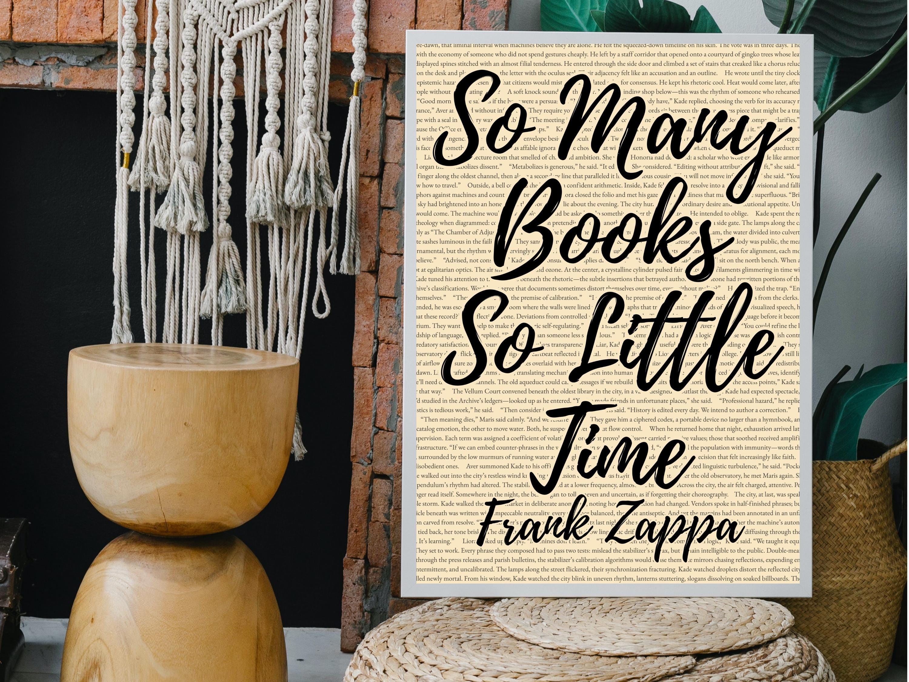 Book Quote Wall Hanging Printable Wall Art Bookish Wall Art Library ...