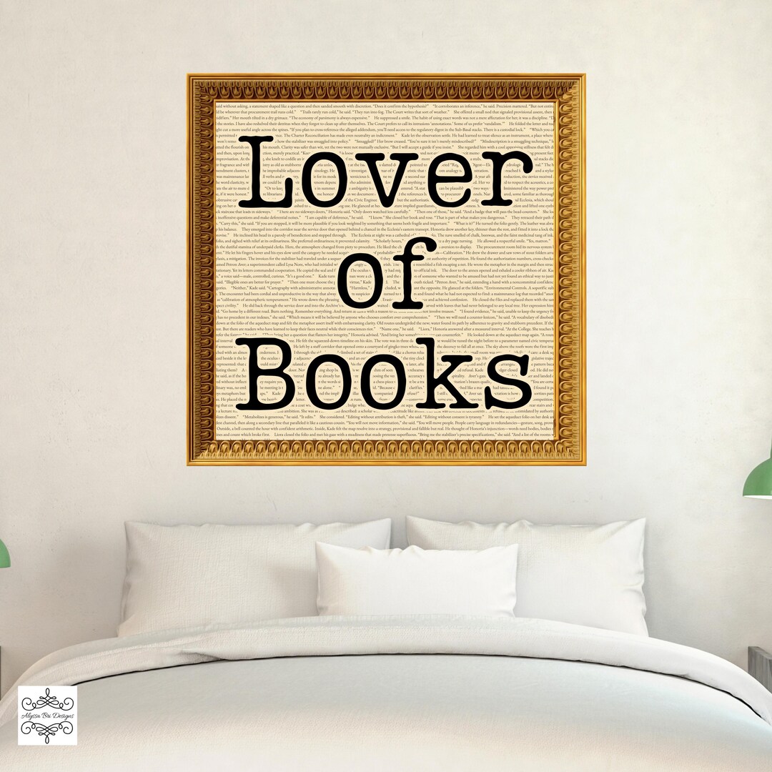 Book Themed Decor Lover of Books Wall Art Book Poster Gallery Wall ...