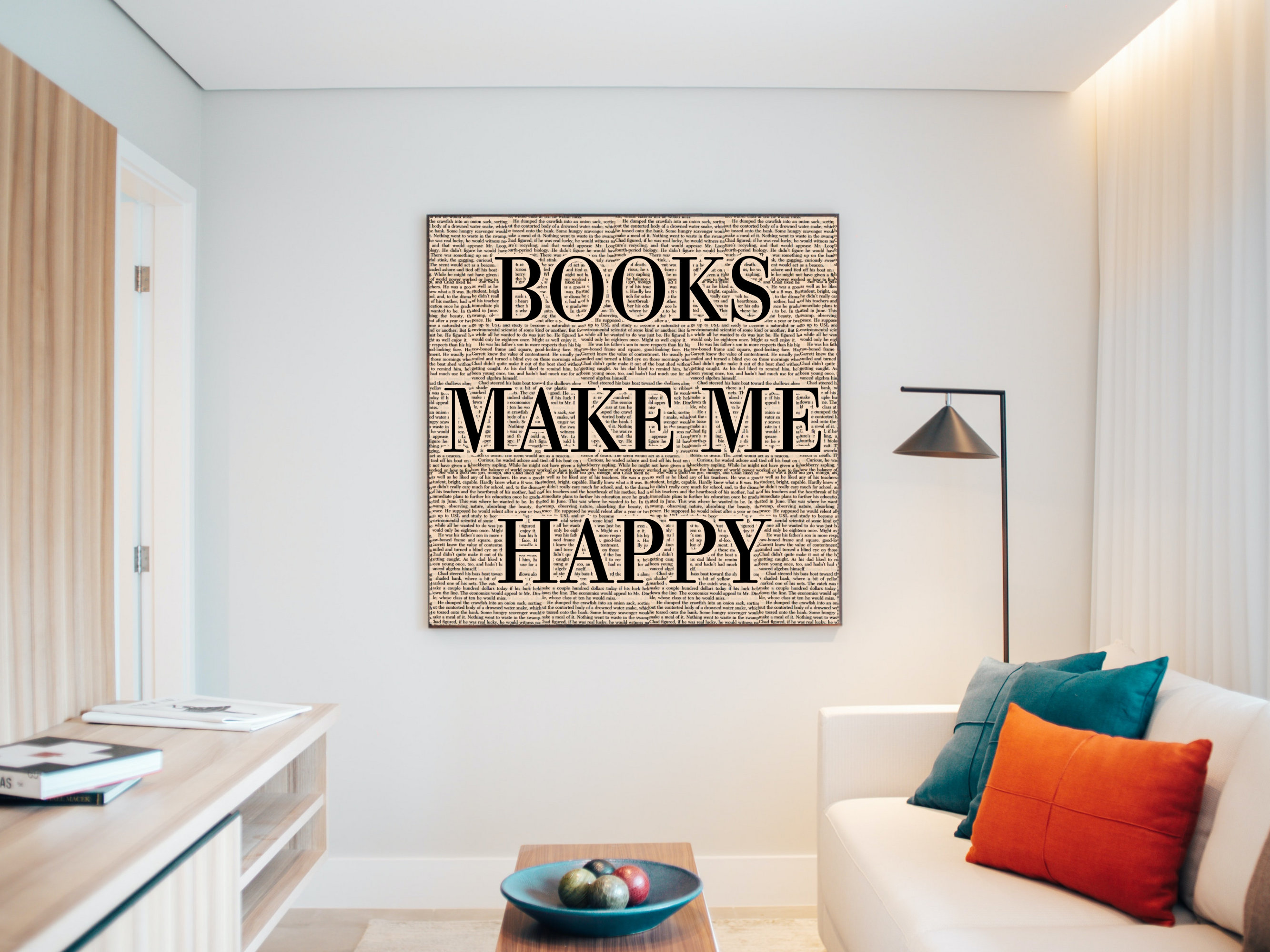 Bookcase Decor Gallery Wall Decor Reading Nook Art for Bookshelf ...