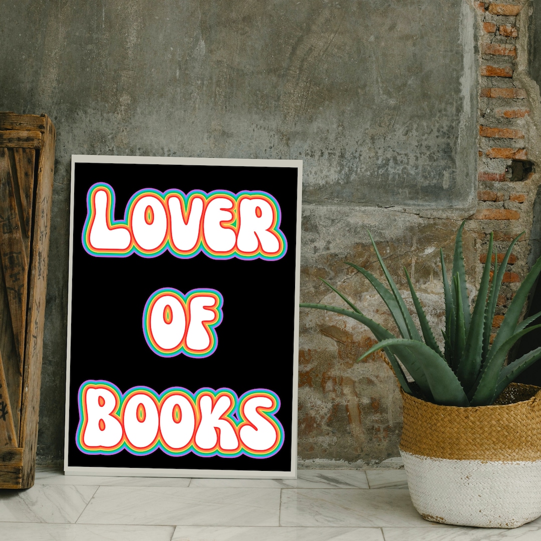 Retro Reading Nook Art for Bookshelf Gallery Wall Decor Literary Wall ...