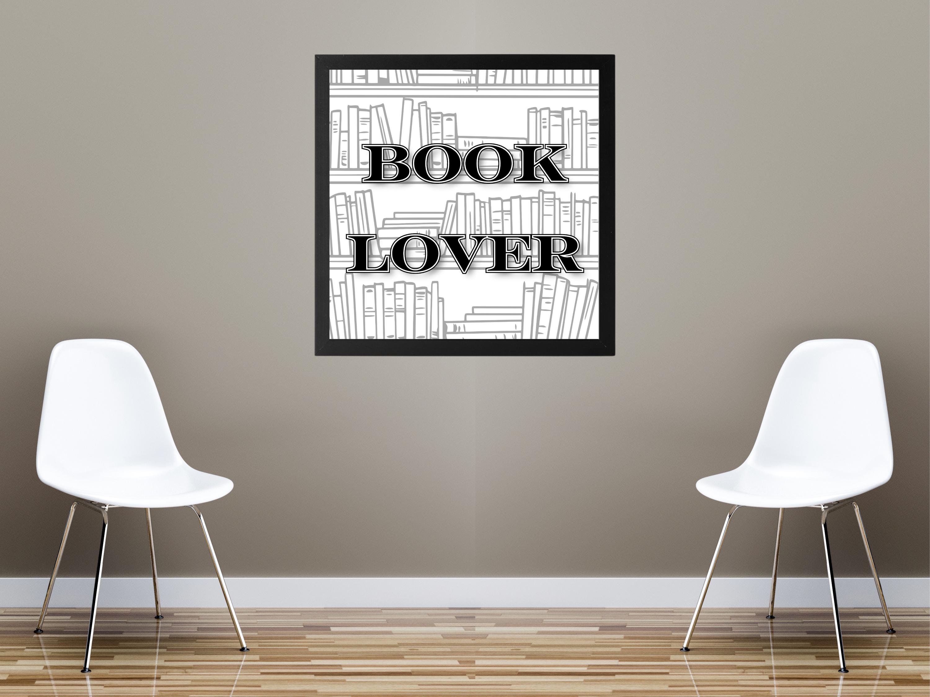Black and White Art Gallery Wall Decor Reading Nook Art for Bookshelf ...