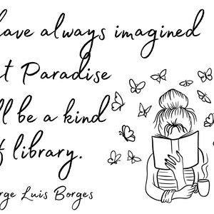 Black & White Art for Bookshelf Book Quote Wall Art Bookish Wall Art ...