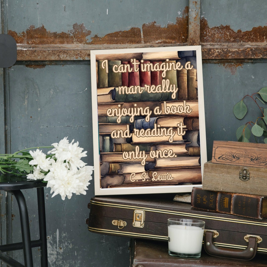 Art for Bookshelf Book Quote Print Bookish Art Print Bookcase Decor ...