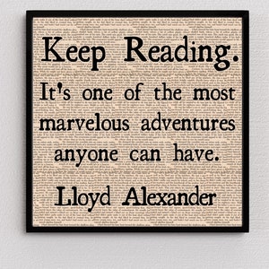 Art for Bookshelf Book Quote Wall Art Bookish Wall Art Book Themed Gift ...