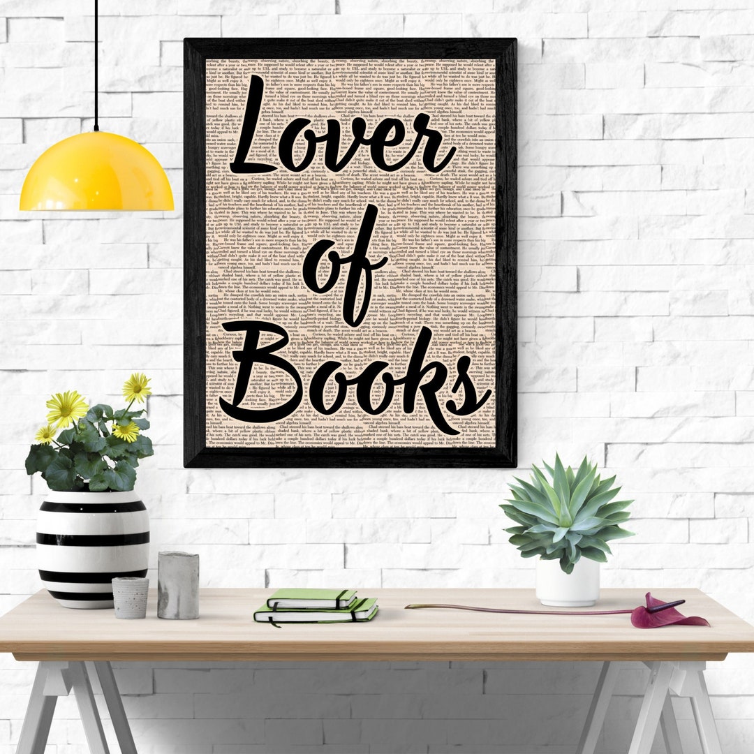Gallery Wall Decor Bookshelf Decor Reading Nook Decor Bookstagram Book ...