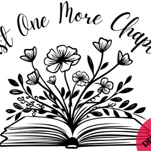 Black and White Floral Print for Bookshelf Gallery Wall Decor Book ...