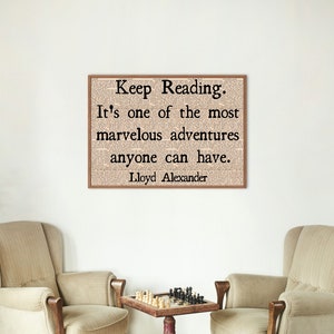 Art for Bookshelf Book Quote Wall Art Bookish Wall Art Book Themed Gift ...