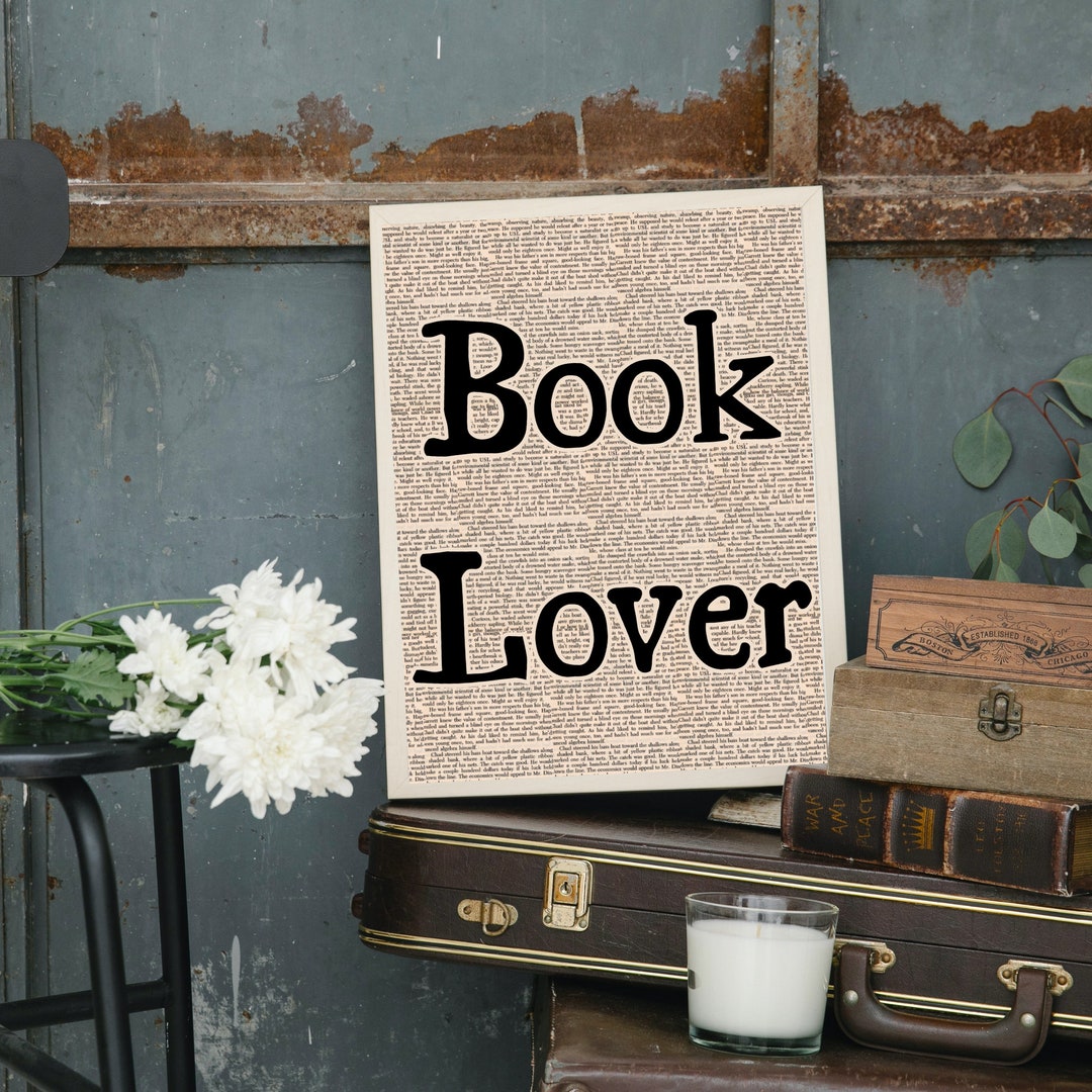 Book Art Print Gallery Wall Decor Book Lover Prints Book Club Artwork ...