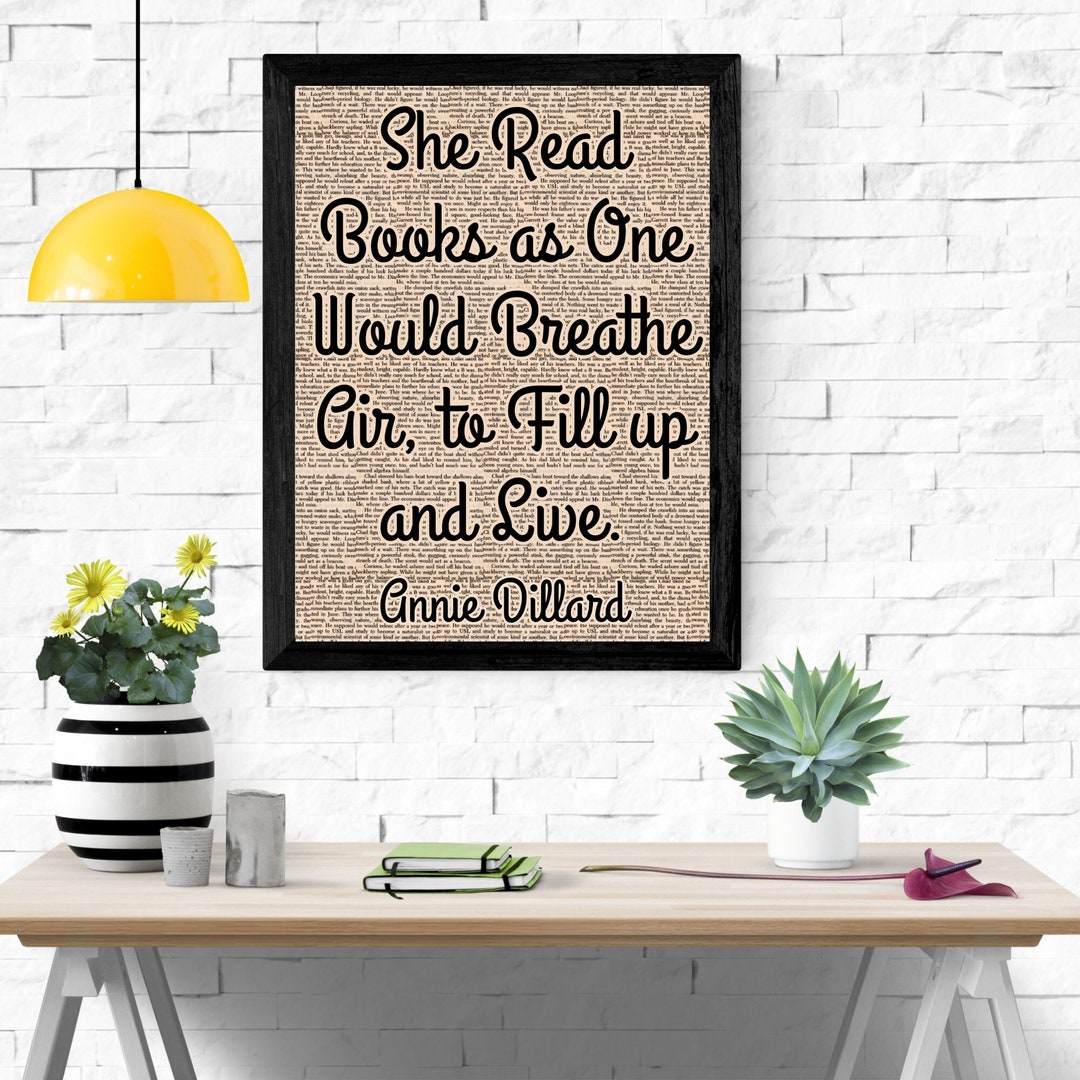 Dorm Wall Decor Bookshelf Decor Literary Decor Bookish Art Prints ...