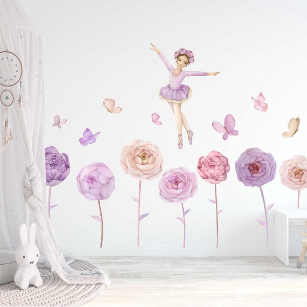 Ballerina Wall Decal - Etsy