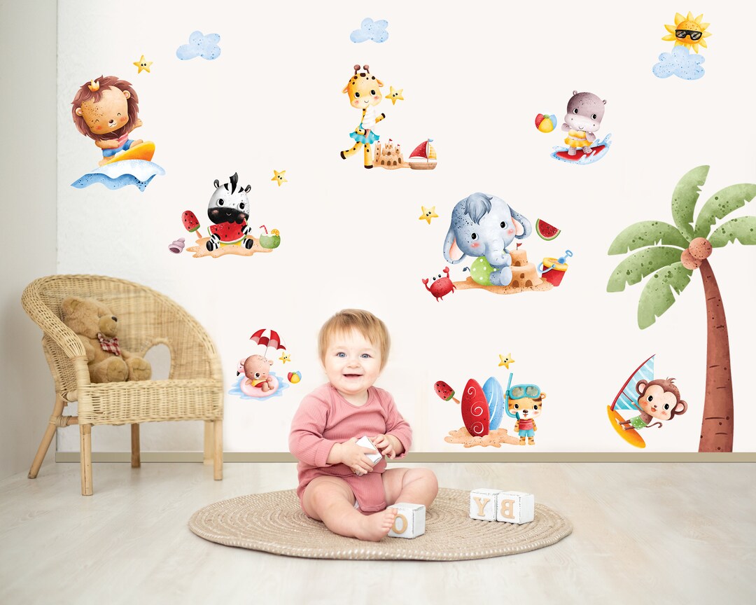 Summer Holiday Wall Decals - Etsy