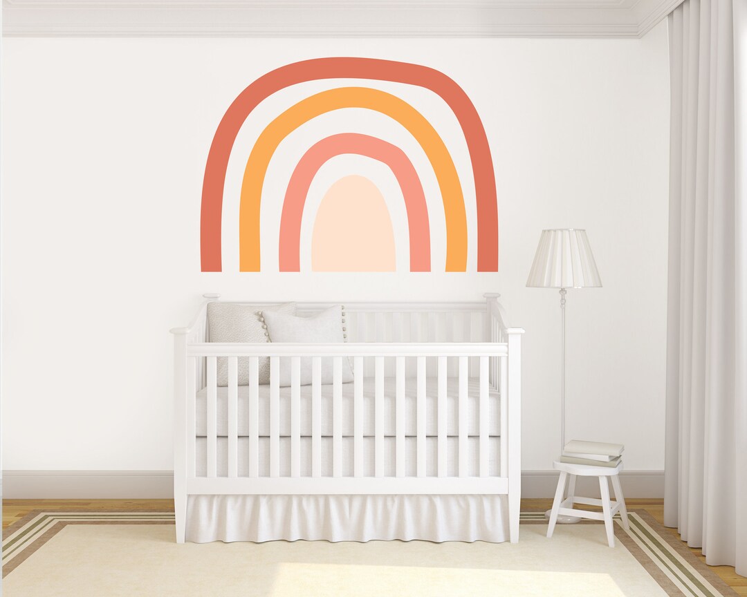 Boho Style Rainbow Wall Decals - Etsy