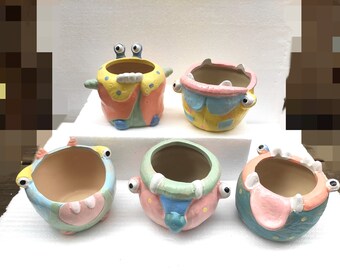 Monster Plant Pot - Etsy