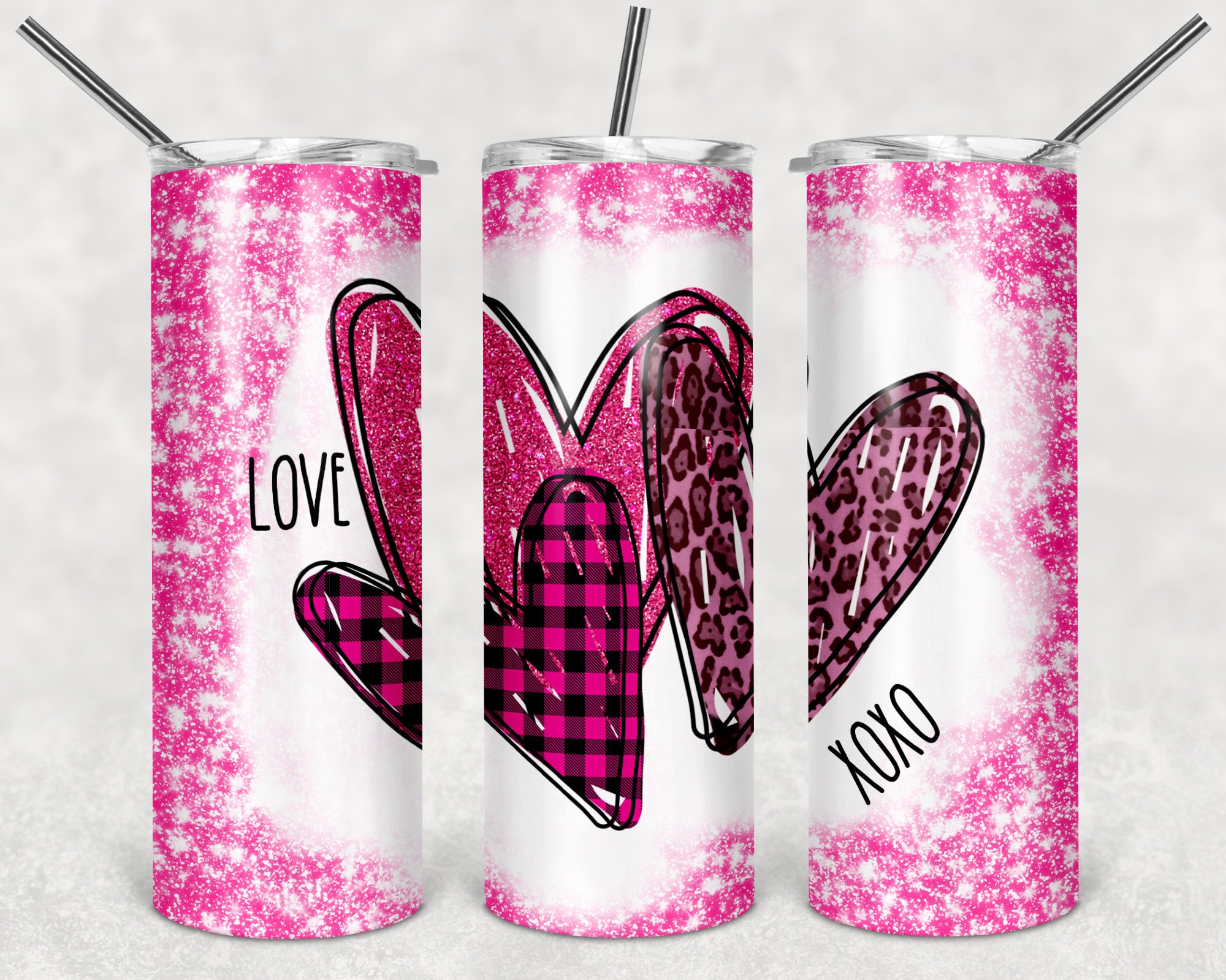 Valentines Day Love 20 Oz Skinny Tumbler Sublimation Etsy