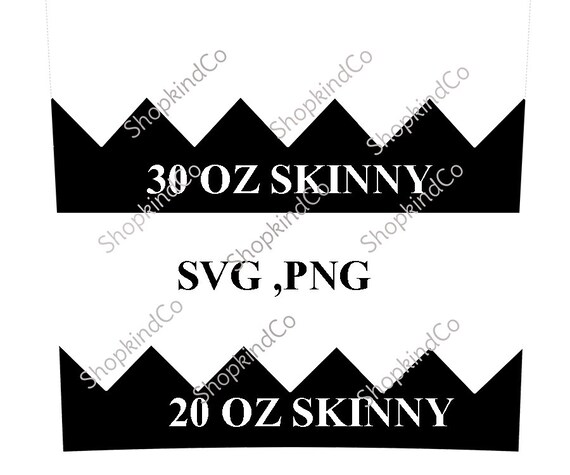 Pencil Pattern Template Zig Zag for 20oz Skinny and 20oz - Etsy