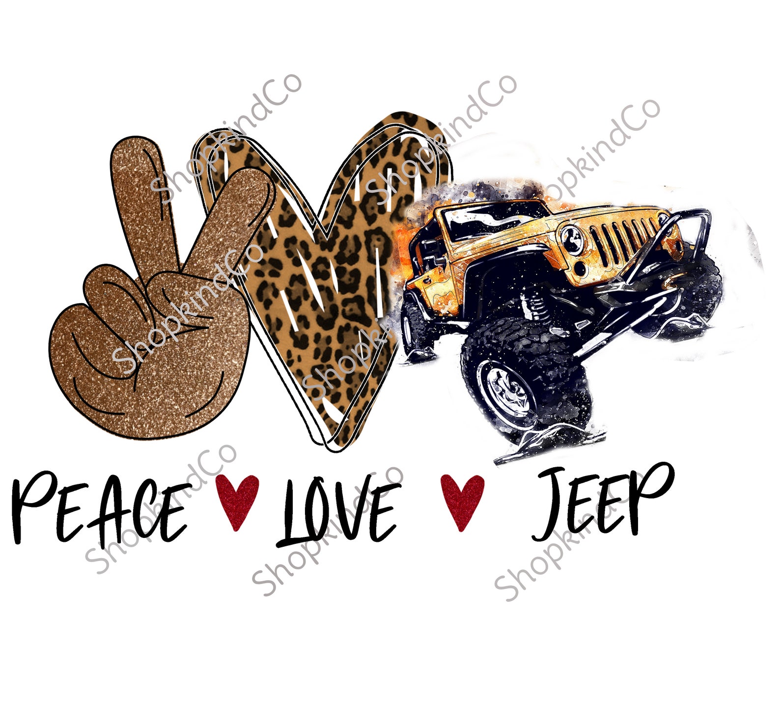 Peace love jeep Sublimation download png filejeeps off road | Etsy
