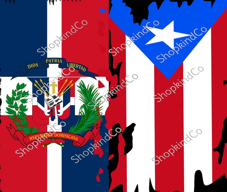 Dominican Republic Flag 20oz Tumbler Wrap (digital Design) - Etsy