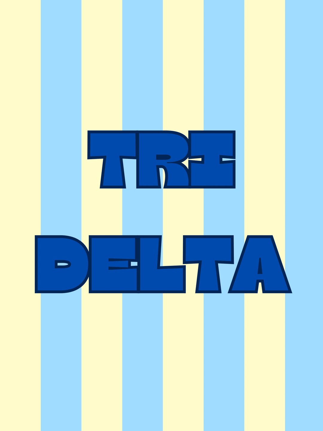 TRI DELTA POSTERS - Etsy