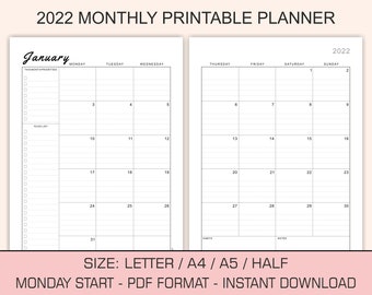Month Planner | Etsy