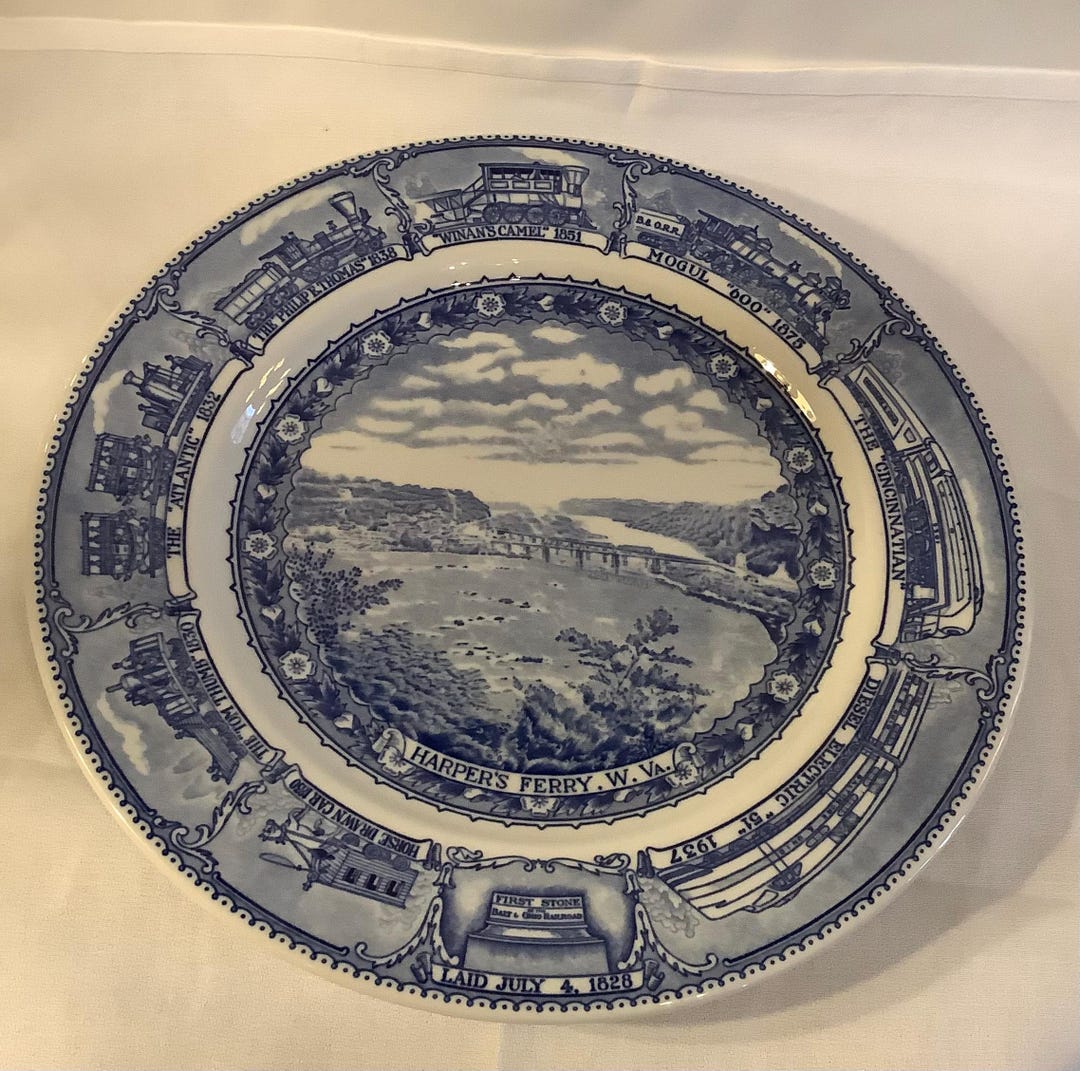 Baltimore and Ohio Railroad Dinner Plate by Shenango China - Etsy