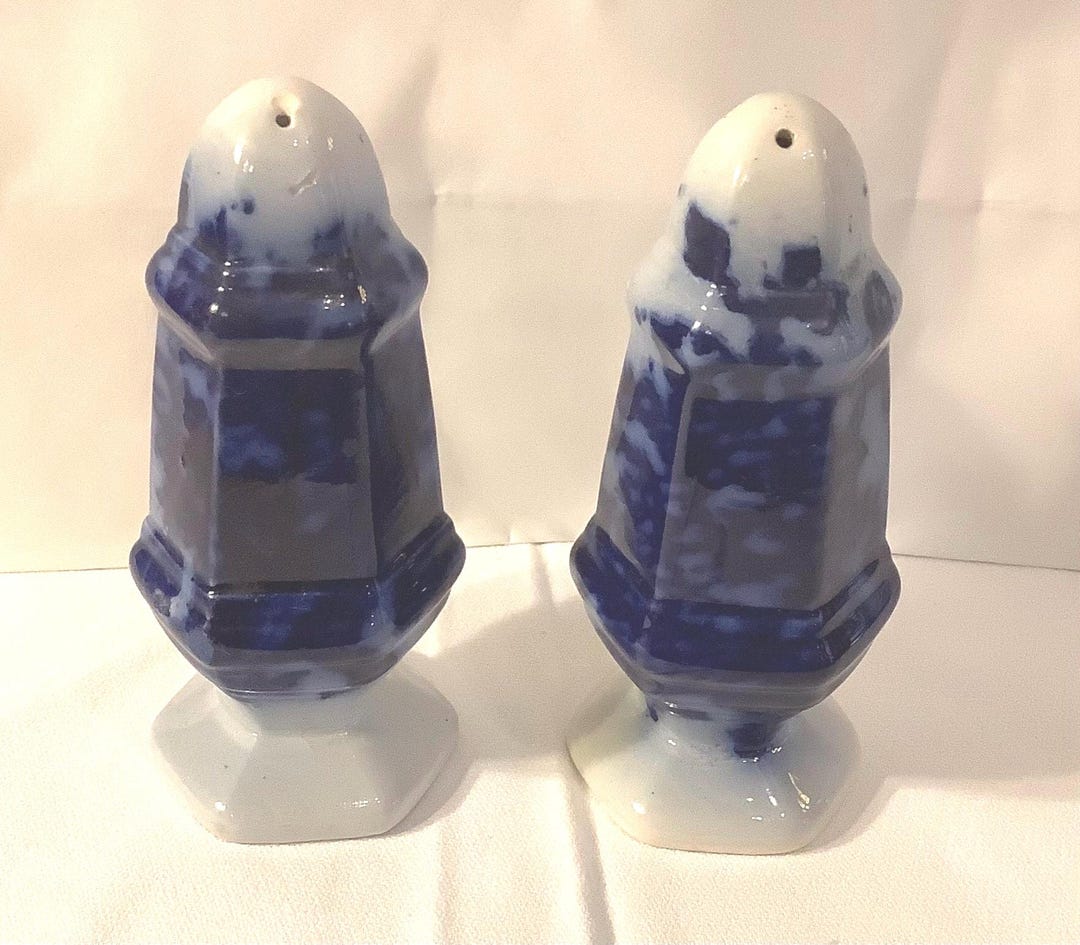Flow Blue Salt and Pepper Shakers - Etsy