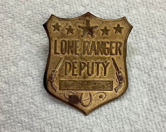 1950s Vintage Aluminum Badge JAPAN Lone Ranger - Etsy