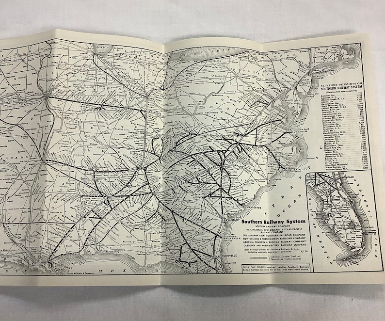 Railroad Timetable 1963 Southern Railway System - Etsy
