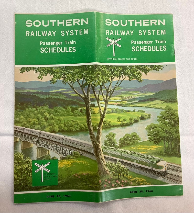 Railroad Timetable 1963 Southern Railway System - Etsy